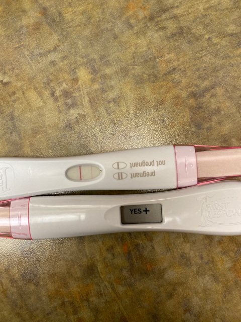 Is this my first bfp?? The faint line throws my off but the digital is ...