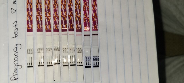 I got my BFP on the frer but I keep testing to see the line progression ...